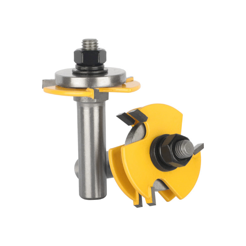 1/4" Plywood 2 Bit 1/2" Shank Tongue and Groove Router Bit Set ...